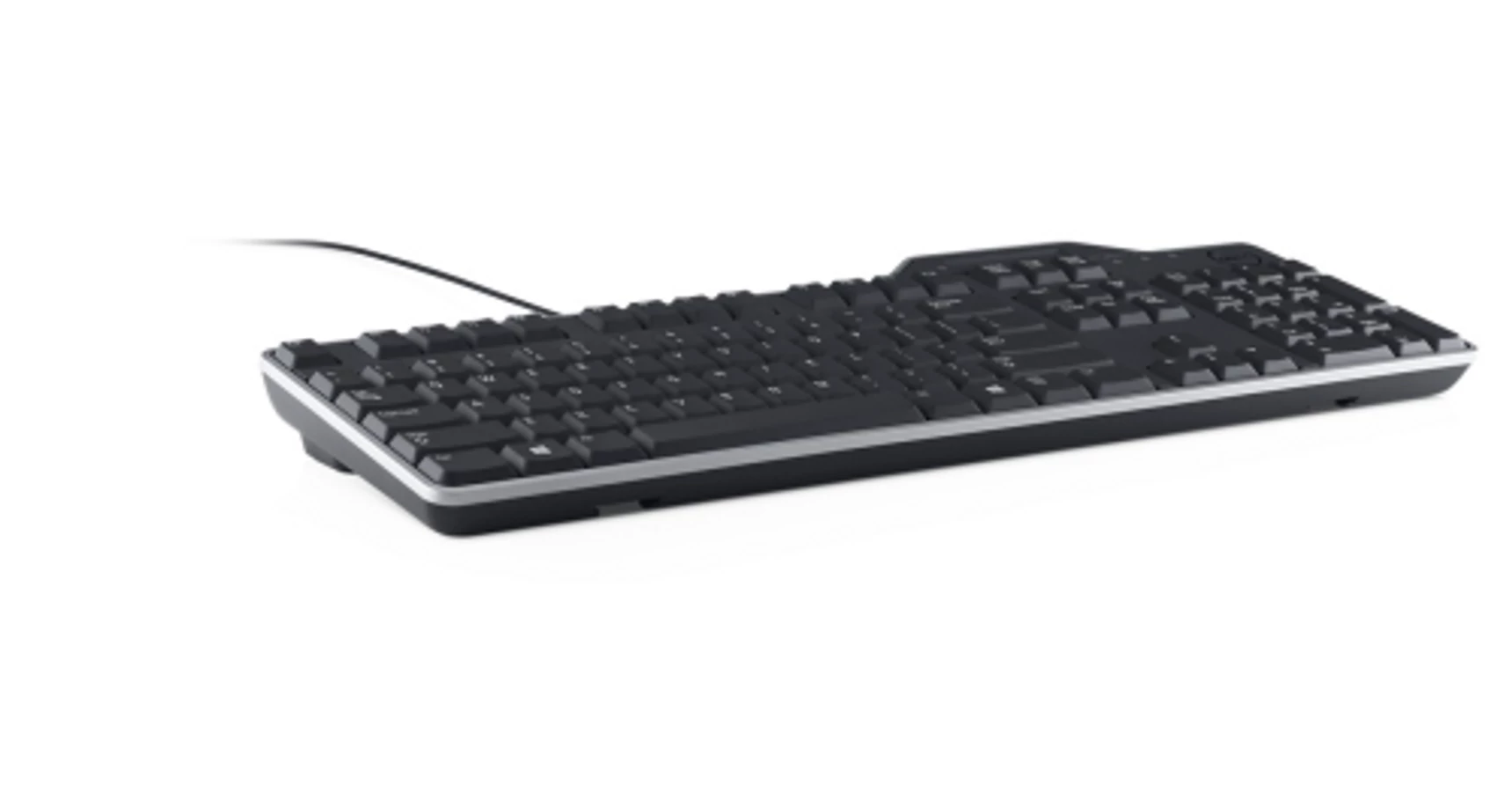 Dell KB-813 Smartcard Reader USB Keyboard Black US European, Vezetékes ...
